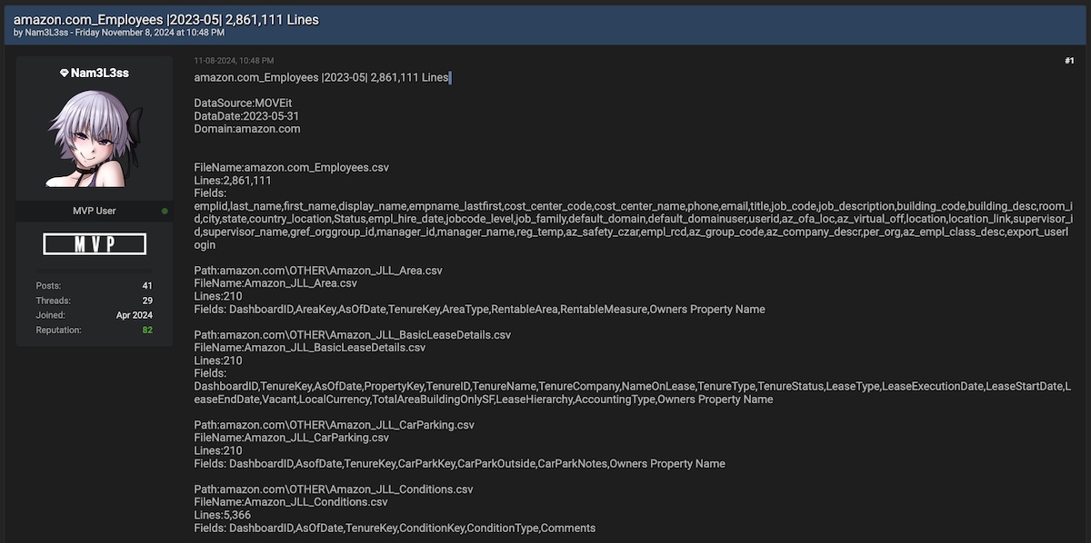 アマゾン、ベンダーのハッキングによる従業員データ流出を確認 - PRSOL:CC
